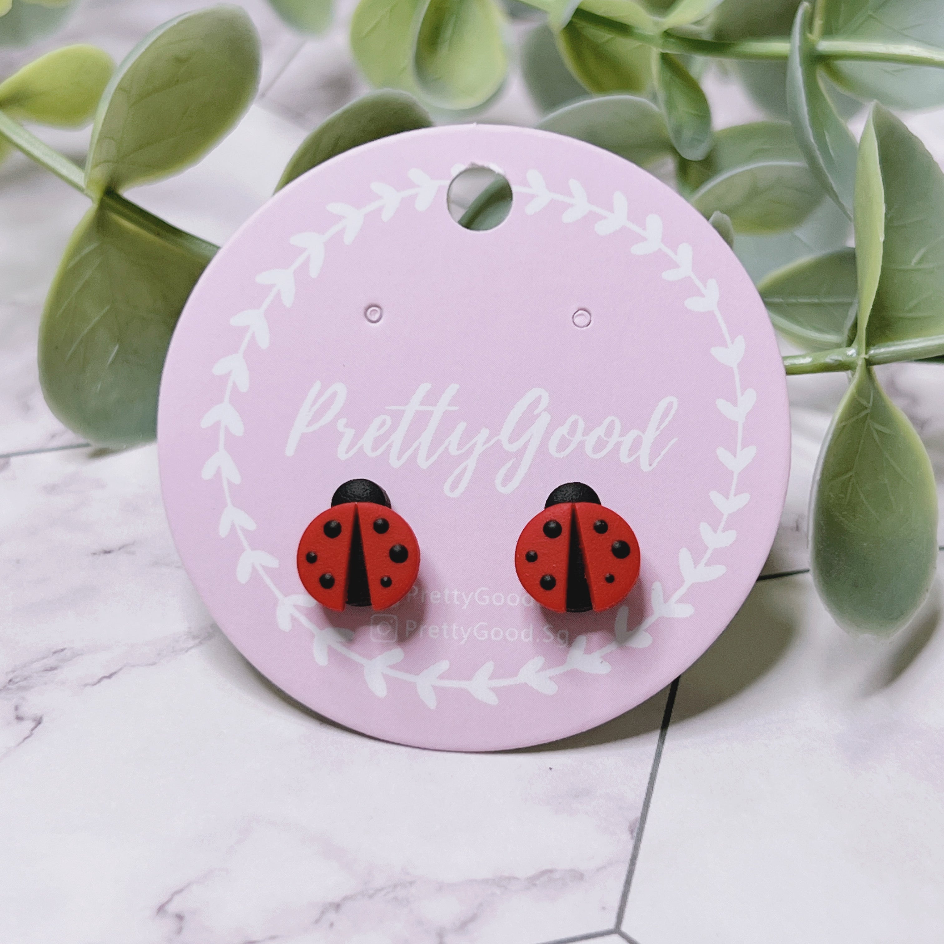 Ladybug Studs, Ladybird Studs – Prettygood